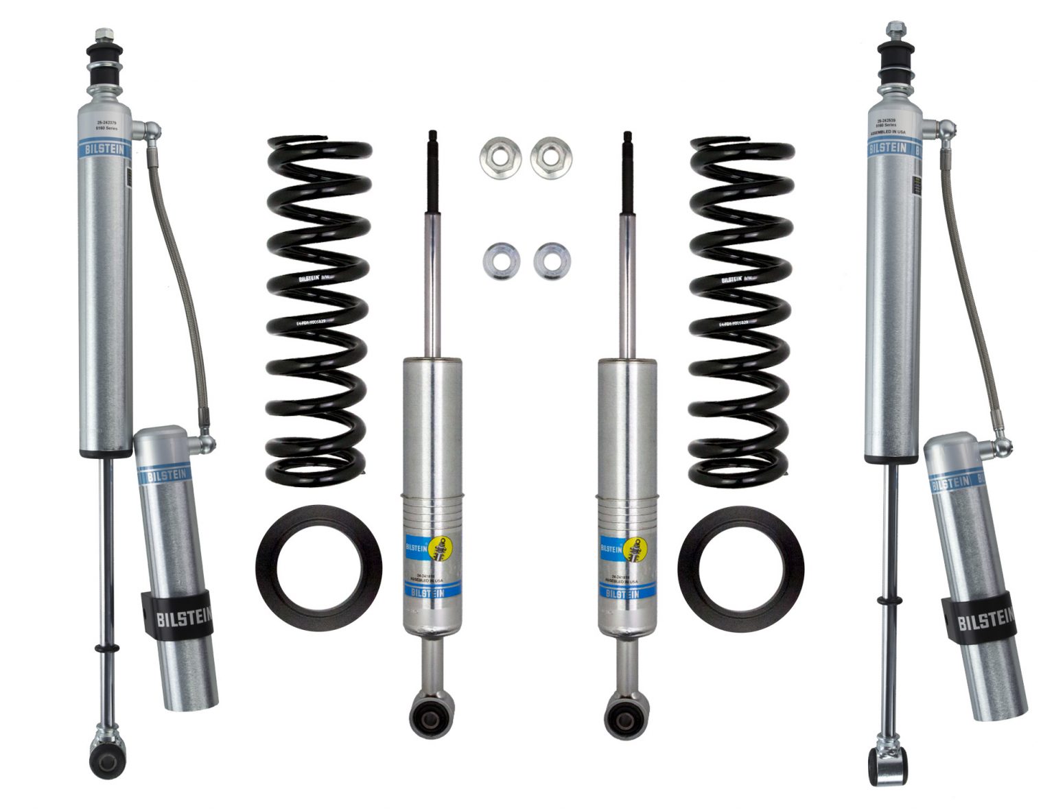 Bilstein B8 6112 0-2" Front and 0-1.5" Rear 5160 Lift Kit for 2016-2022 Toyota Tacoma