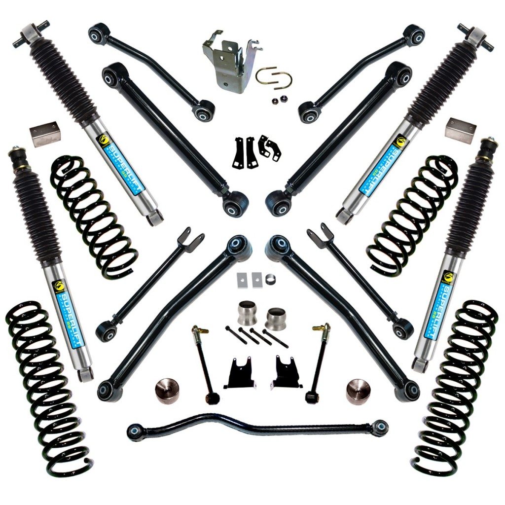 SuperLift 4" Lift Kit with Bilstein Shocks for 2007-2018 Jeep JK 4 Door