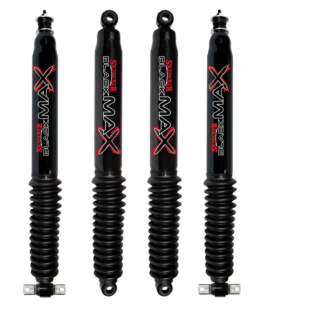 86-92 Jeep Comanche MJ 4WD/2WD 0-3" Lift Skyjacker Black MAX Shocks