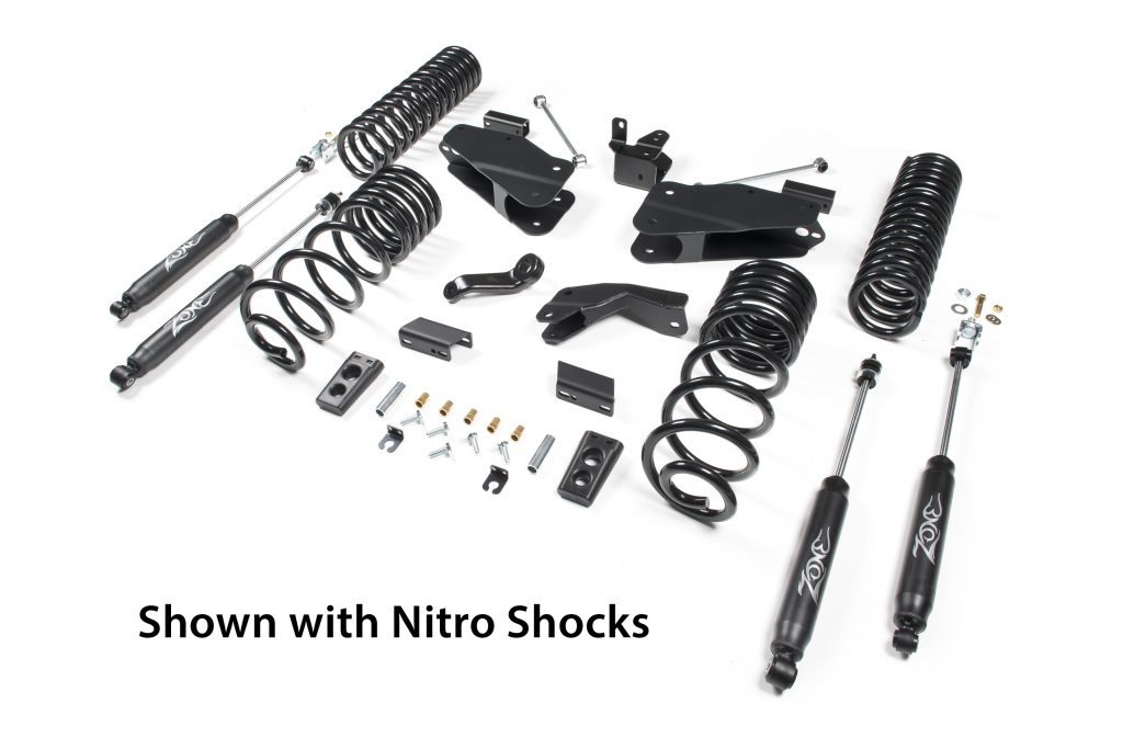 Zone Offroad 6" Radius Arm Drop Brackets Lift Kit 2014-2018 Ram 2500 (GAS)