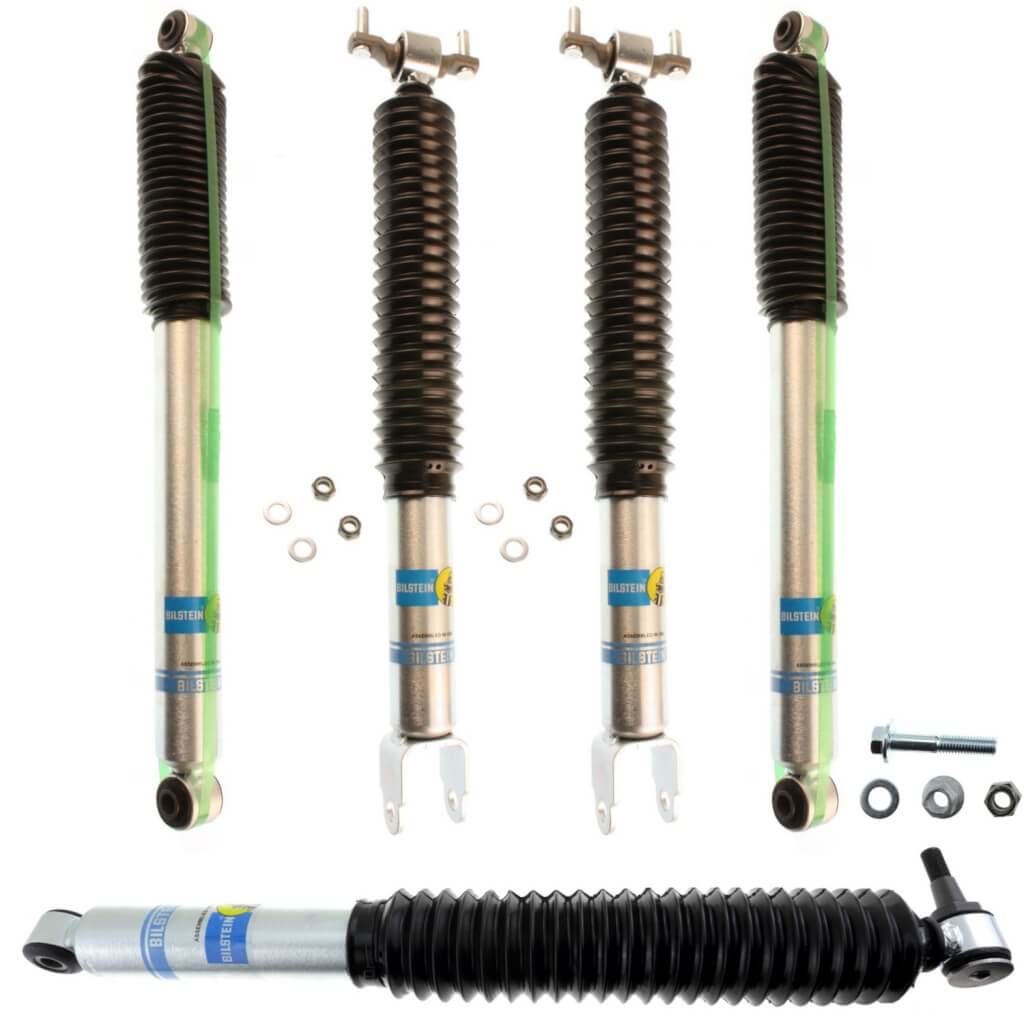 Bilstein 5100 4-6" Front 3-4" Rear Lift Shocks +Stabilizer 2011-2018 ...