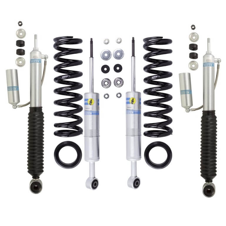 Bilstein 6112 0-3.5" Front Assembled Coilovers, 5160 0-2" Rear Lift Shocks 2010-2022 Toyota 4Runner