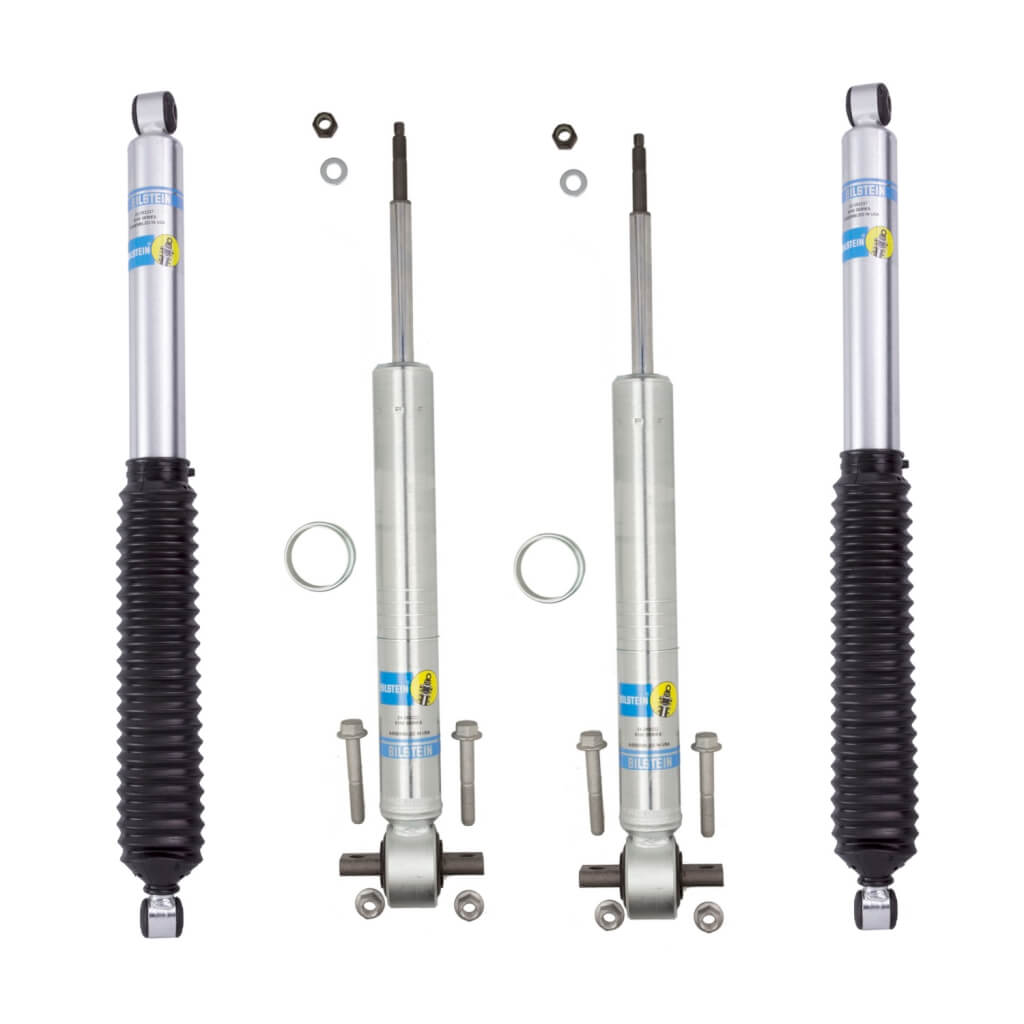 Bilstein 5100 0-2'' Front, 0-1'' Rear Lift Shocks for 2015-2020 Ford F ...