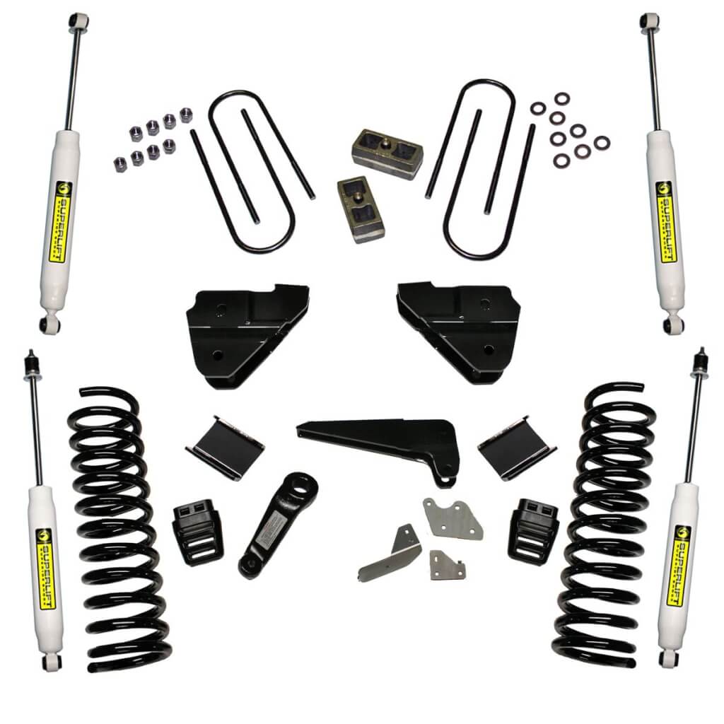 SuperLift 4" Lift Kit For 2013-2018 Dodge Ram 3500 4WD - Diesel Engine ...