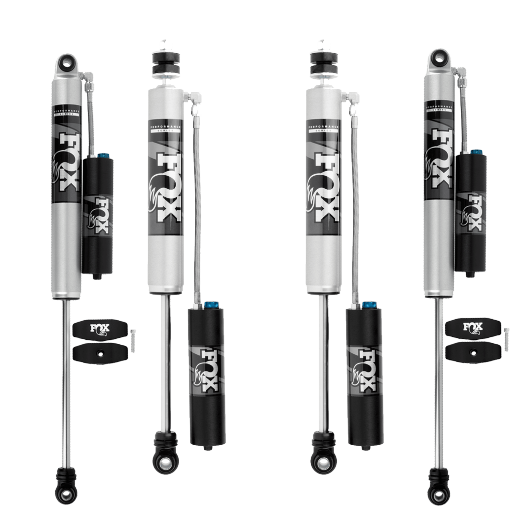 FOX 2.0 Performance 0-1.5" Lift Reservoir Adjuster Front Rear Shocks ...