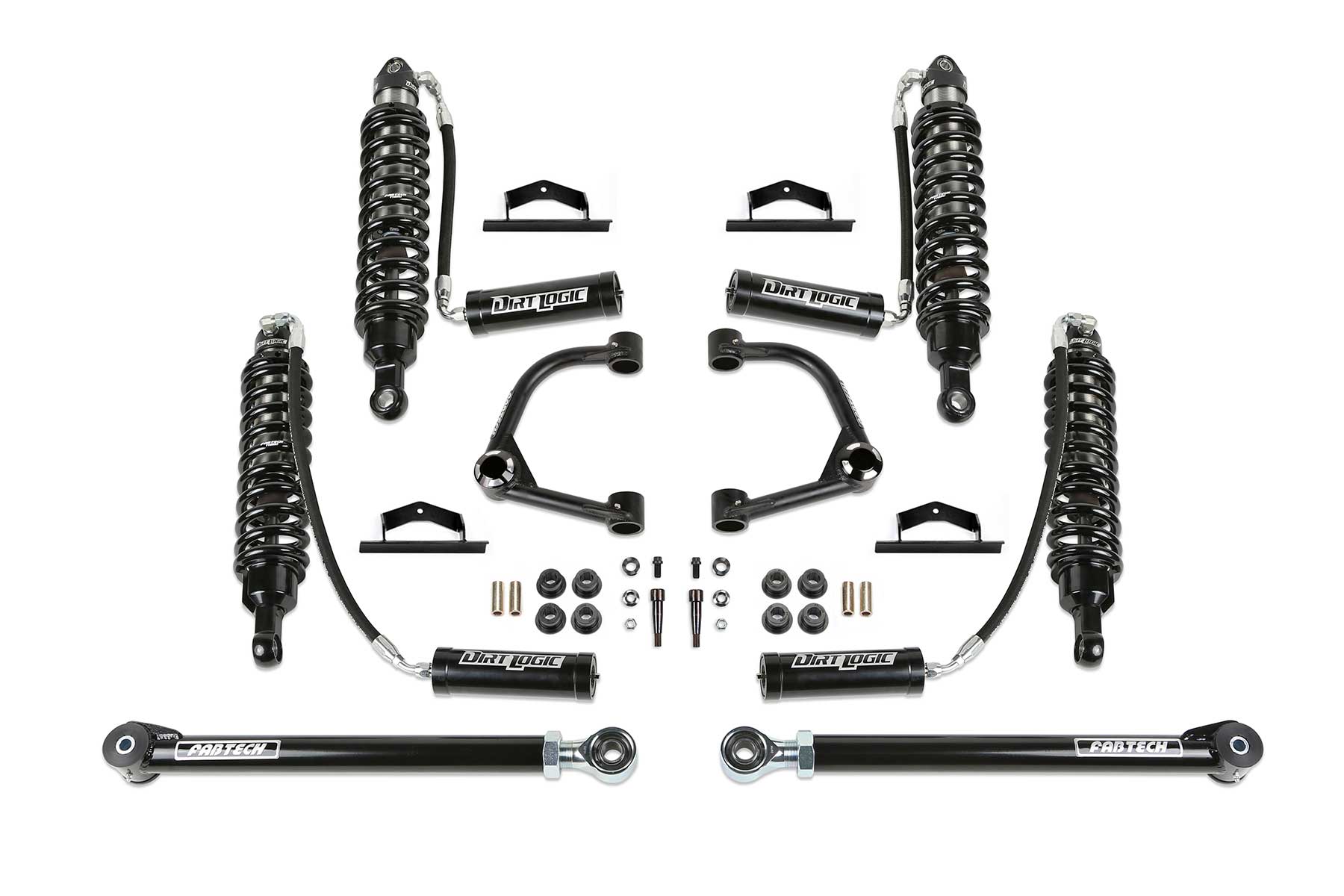 Fabtech 4" Lift Kit for 2021-2023 Ford Bronco 4WD with Uniball UCA ...