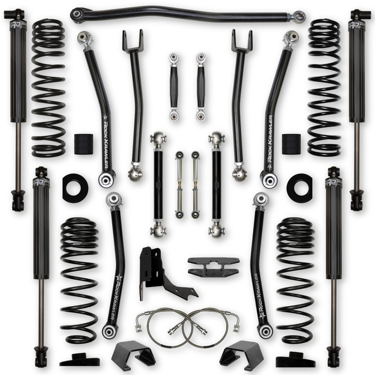 Rock Krawler Gladiator Lift Kit 4.5" X Factor No Limits System Stage 1 ...