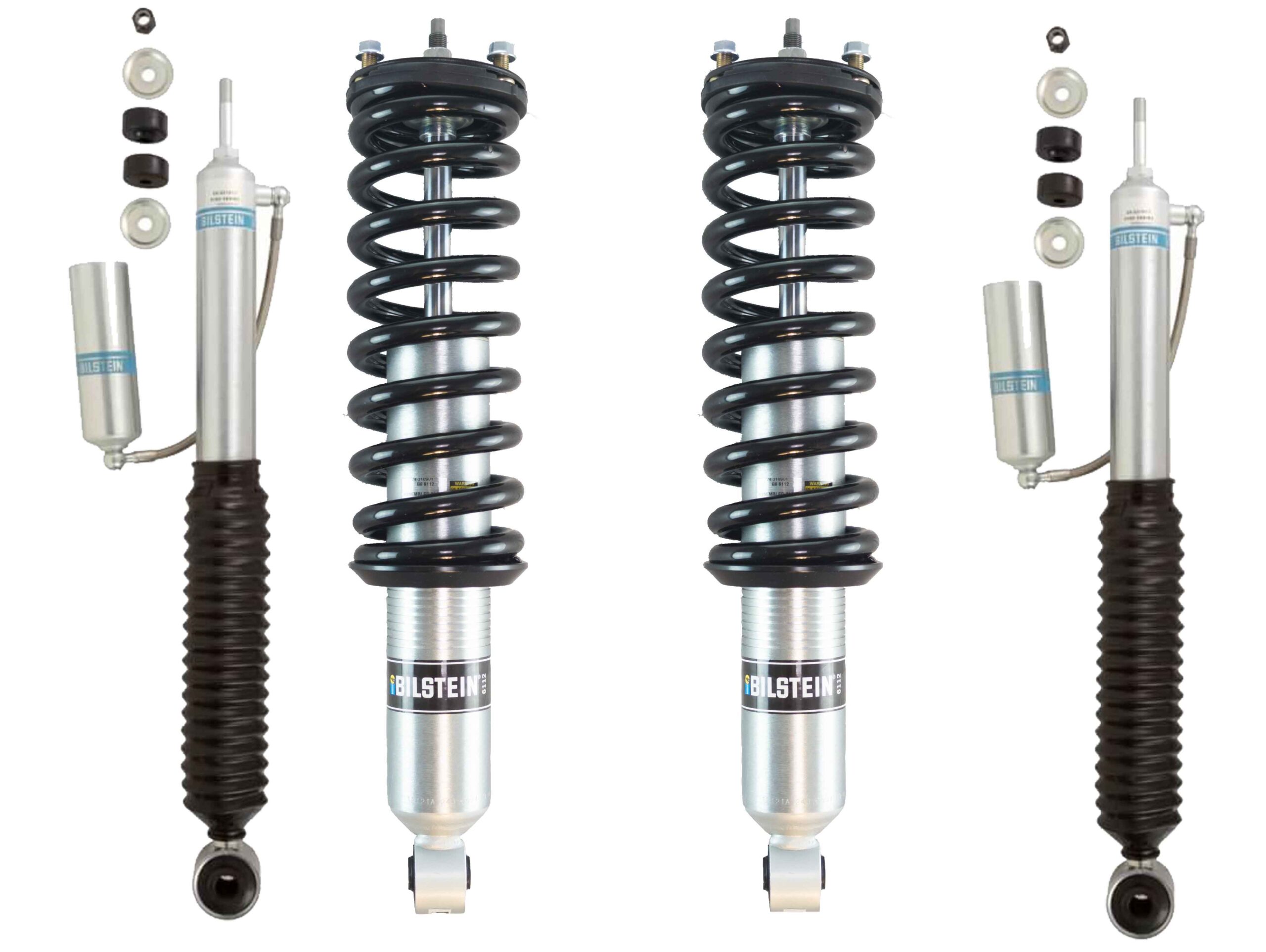 Bilstein 6112 Assembled 1.38-3" Front Coilovers and 5160 0-2" Rear Lift ...