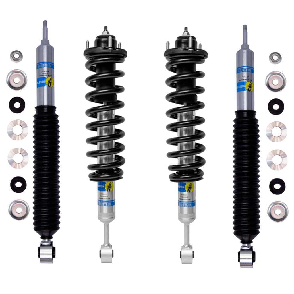Bilstein 5100 with OME 2-2.5" Front Lift Assembled Coilovers and 0-2" Rear Lift Shocks for 2003 ...