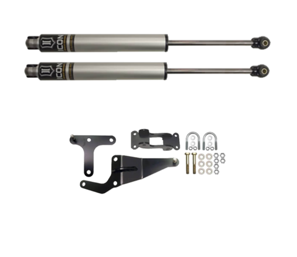 ICON Dual Steering Stabilizer with ICON Shocks for 1999-2004 Ford F-350 ...
