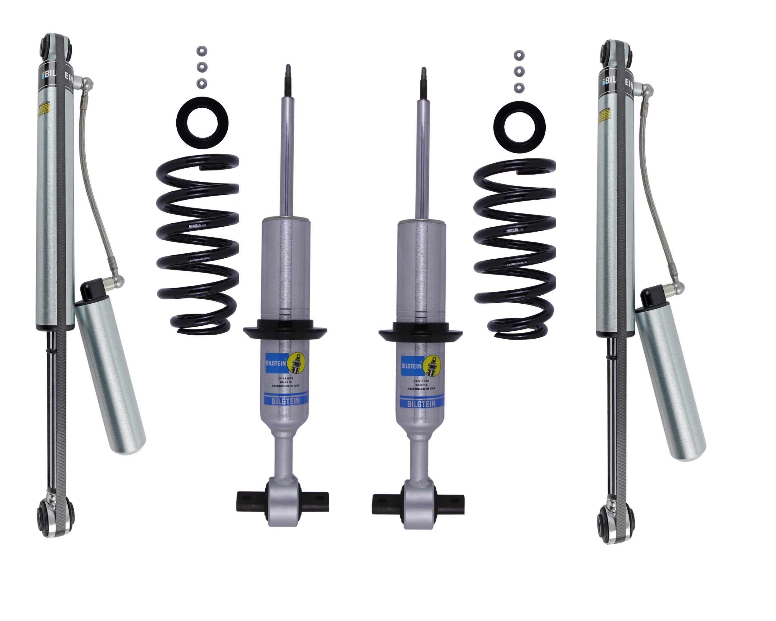 Bilstein B8 6112 1.0-3.5" Front and B8 5160 0-1" Rear Lift Kit for 2019-2022 Chevrolet Silverado ...