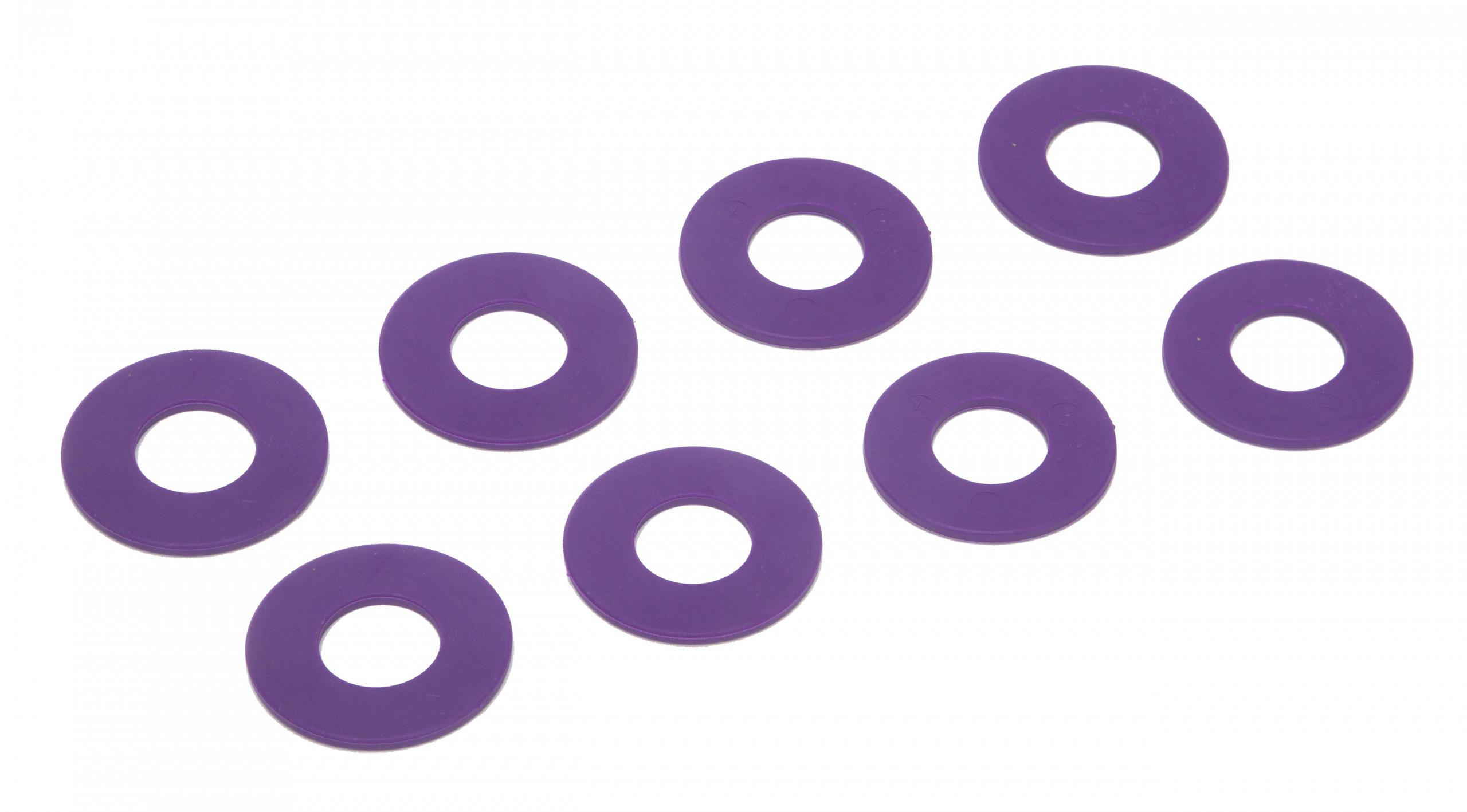 Daystar D-RING / Shackle Washers Set Of 8 Purple