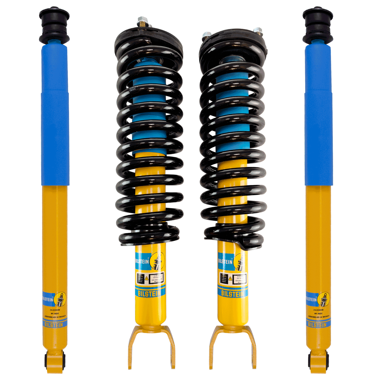 Bilstein 4600 Front Coilovers and Rear Shocks with OE Replacement Coils ...