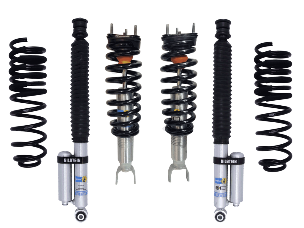 Bilstein 6112 0.6-2.6" Front Lift Assembled Coilovers 0-2" Rear 5160 Shocks and Rear Coils for ...