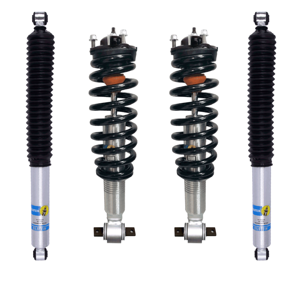 Bilstein 6112 0-2.5 Assembled Front Lift Coilovers with 0-1" Rear 5100 ...