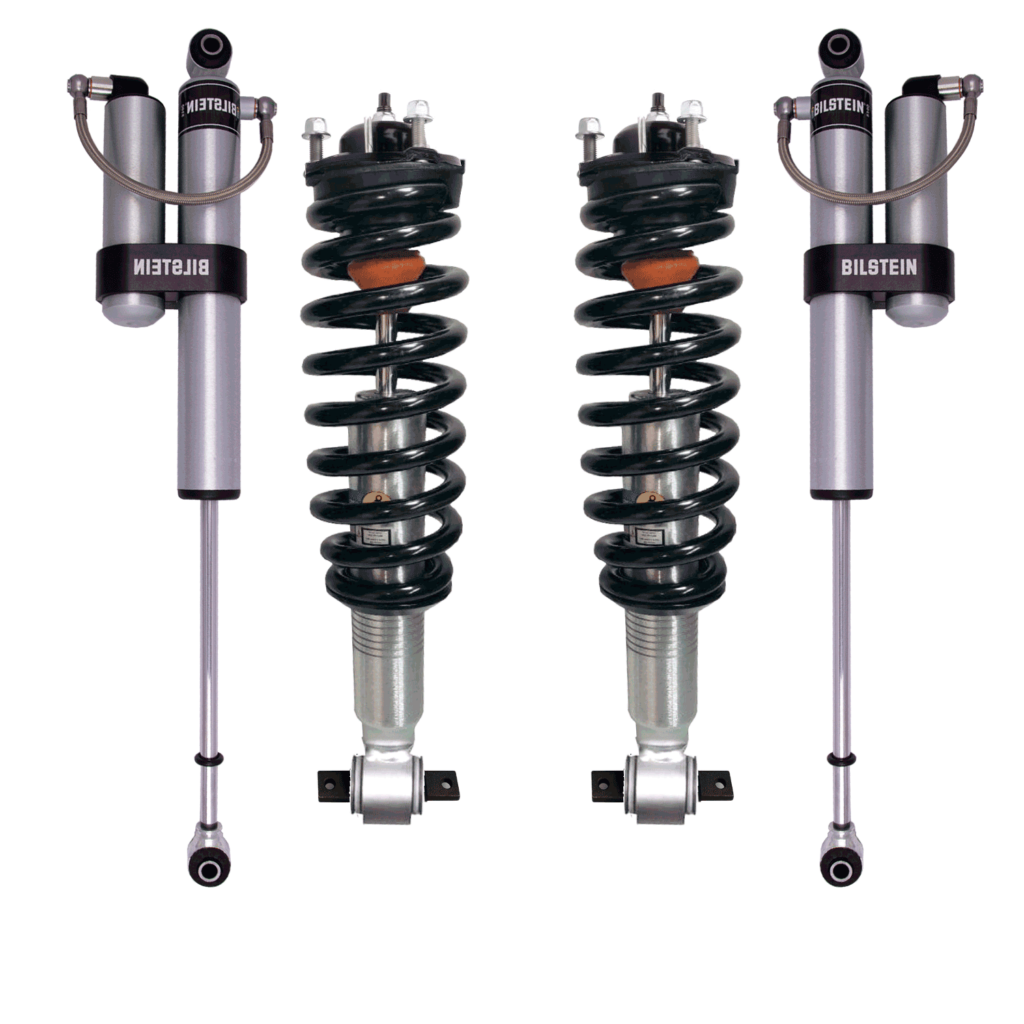 Bilstein 6112 0-2.5 Assembled Front Lift Coilovers with 0-2" Rear 5160 Shocks for 2019-2023 Ford ...