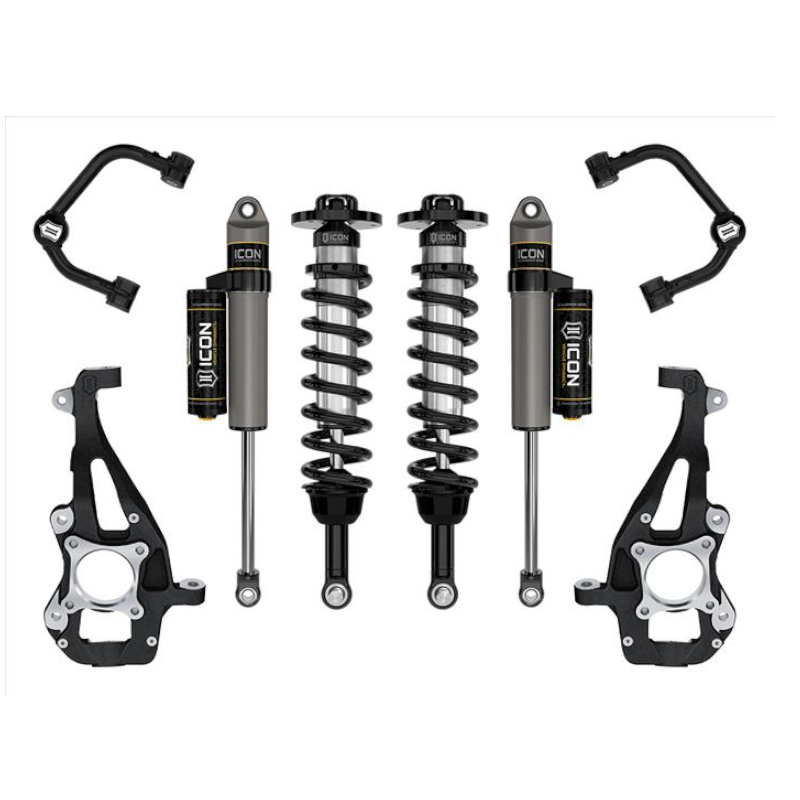 ICON Stage 2 3.5-4.5" Lift Kit with Tubular UCAs for 2021-2025 Ford F ...