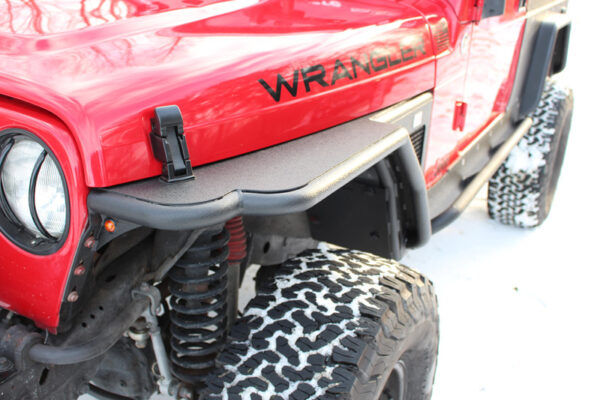 Jeep TJ Tube Fenders Front 3 Inch Flare 97-06 Wrangler TJ Steel Black ...