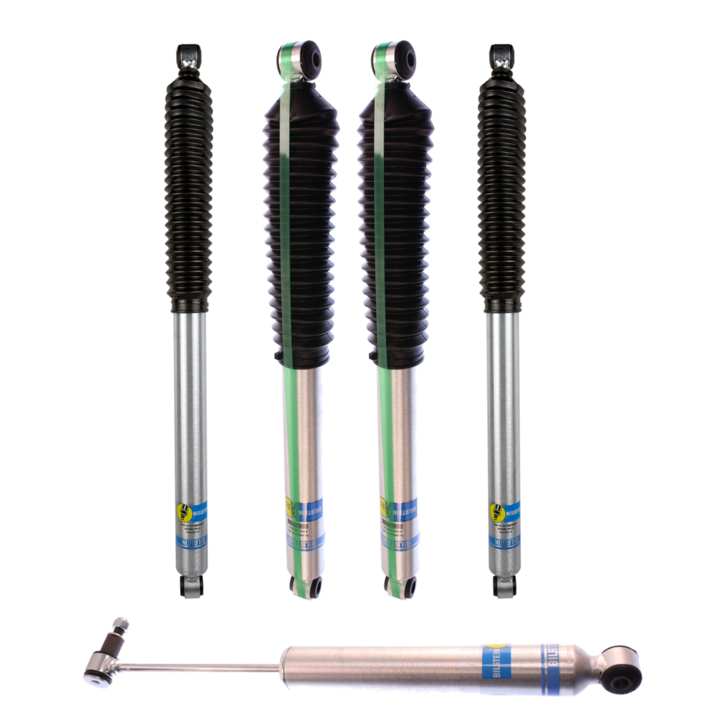 4-6" Lift Bilstein 5100 Shocks with 5100 Steering Stabilizer Shock for ...