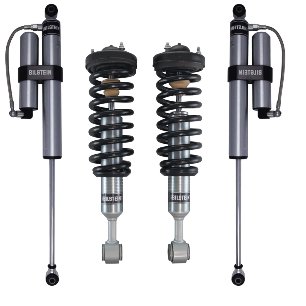Bilstein 6112 0-2" Front Assembled Coilovers with 5160 Rear Reservoir Shocks for 2004-2008 Ford ...